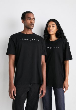 Tommy Jeans SLIM ESSENTIAL GRAPHIC TEE - T-Shirt print - black/schwarz - Zalando.at