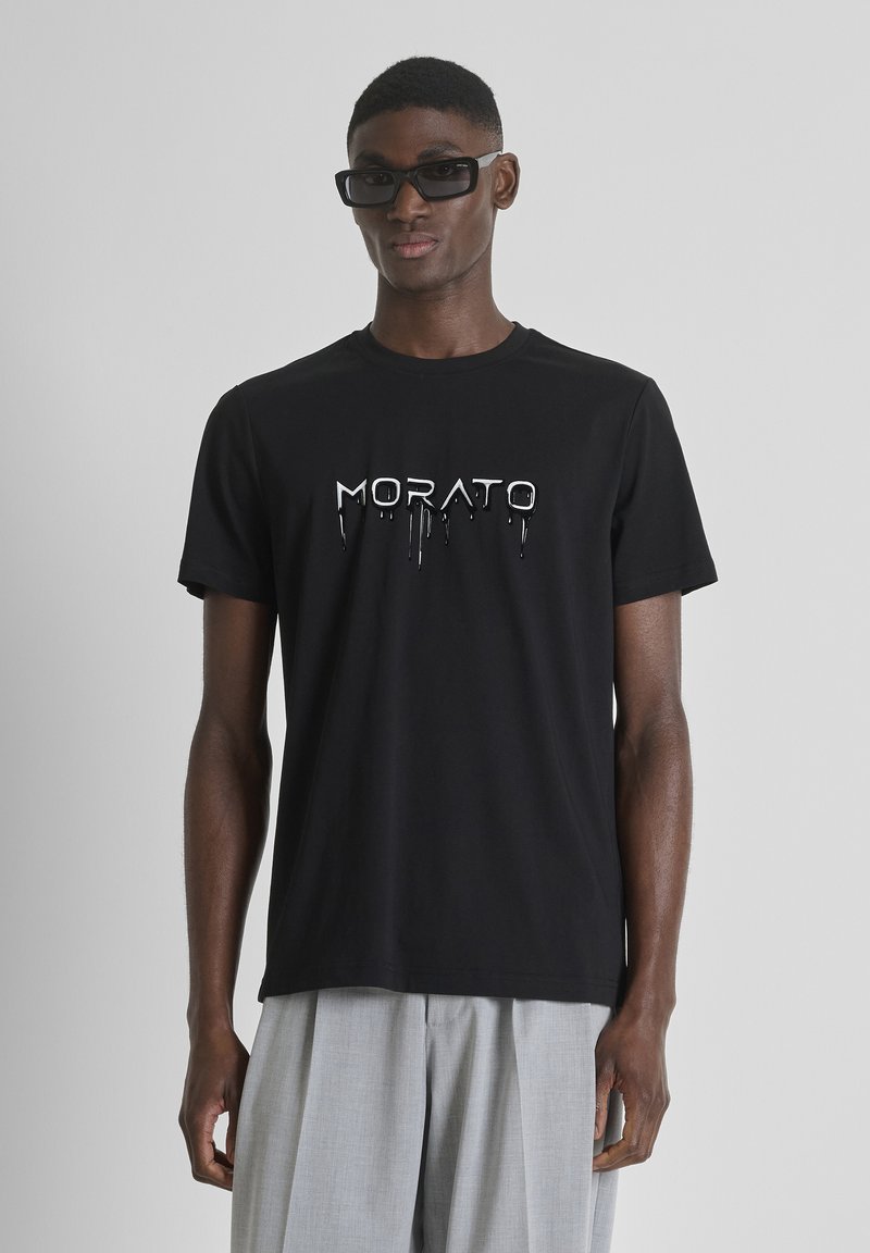 Antony Morato REGULAR FIT ROUND NECK - Print T-shirt - black - Zalando
