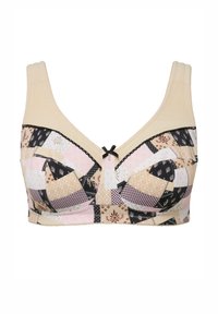 Ulla Popken PATCH UNDERWIRE-FREE RELIEF - T-shirt bra - black - Zalando