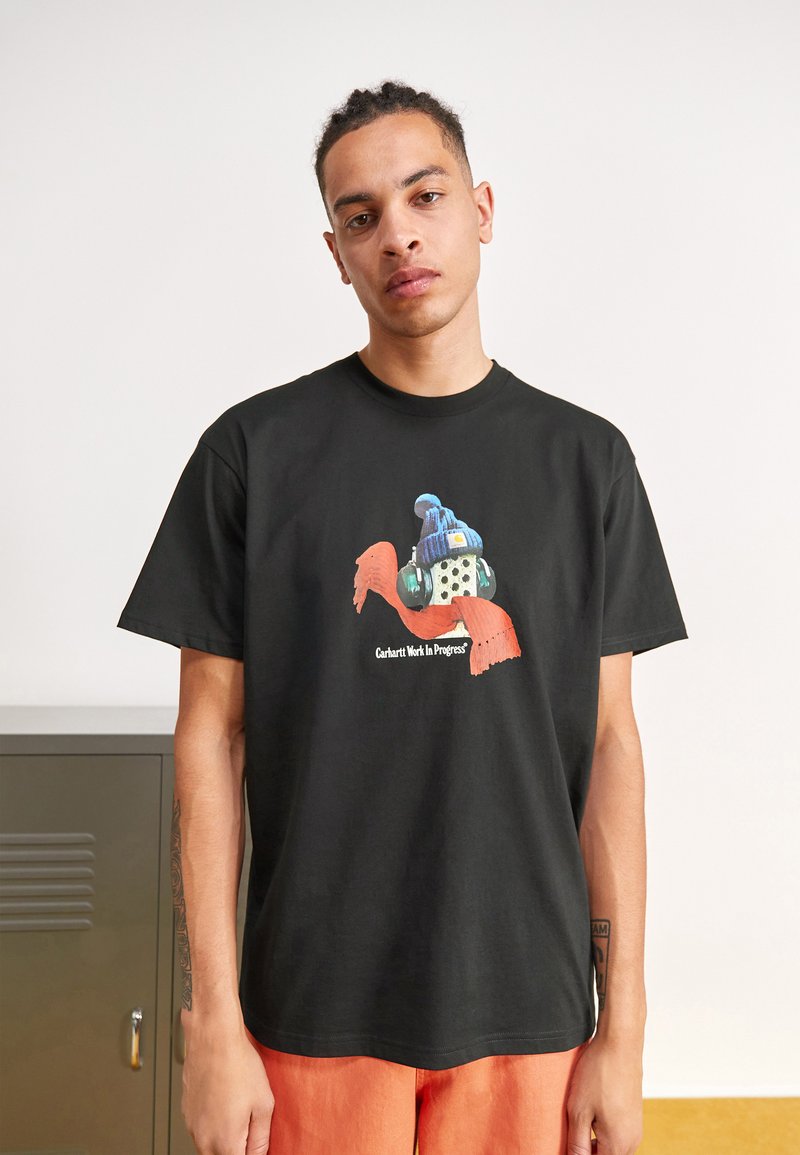 Carhartt WIP STONE COLD - Print T-shirt - black - Zalando.ie