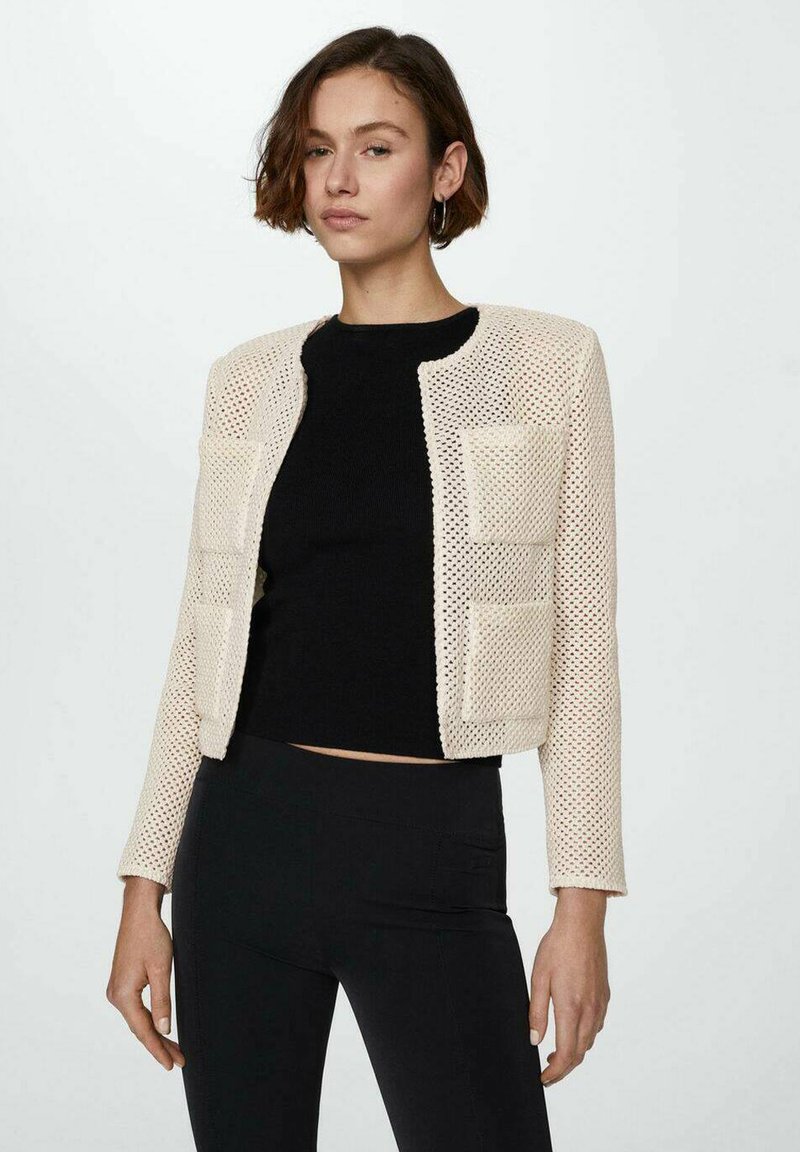 Mango SOFIA - Cardigan - ecru/off-white - Zalando.ie