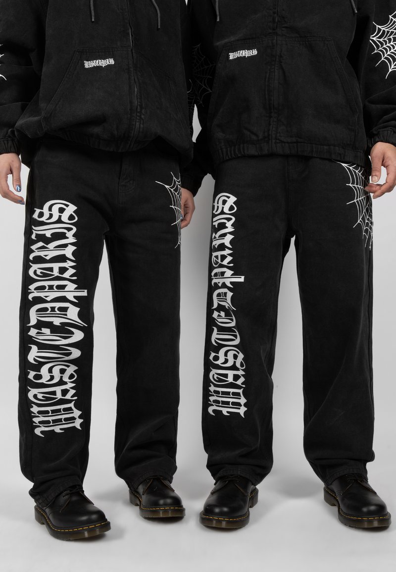 Wasted Paris CASPER PANT WITCH UNISEX - Relaxed fit jeans - faded black ...