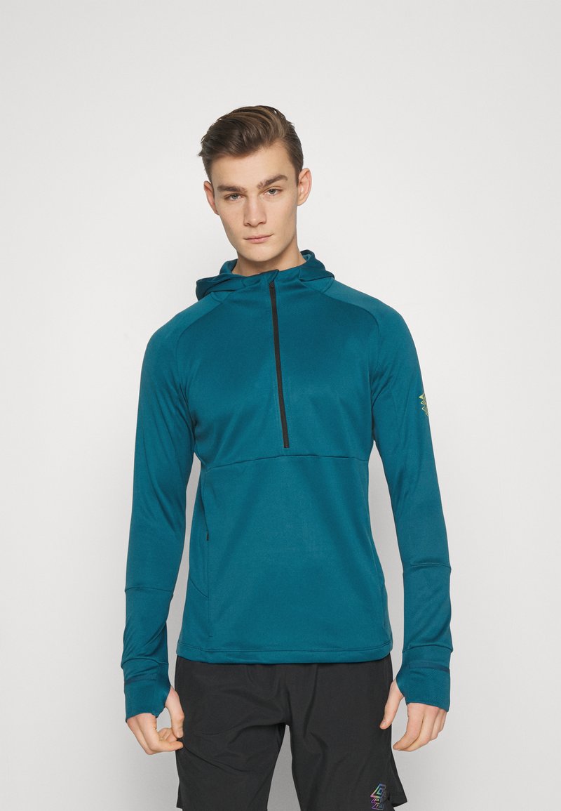 Umbro PRO TRAINING ELITE HALF ZIP HOODIE - Kapuzenpullover - blue coral ...