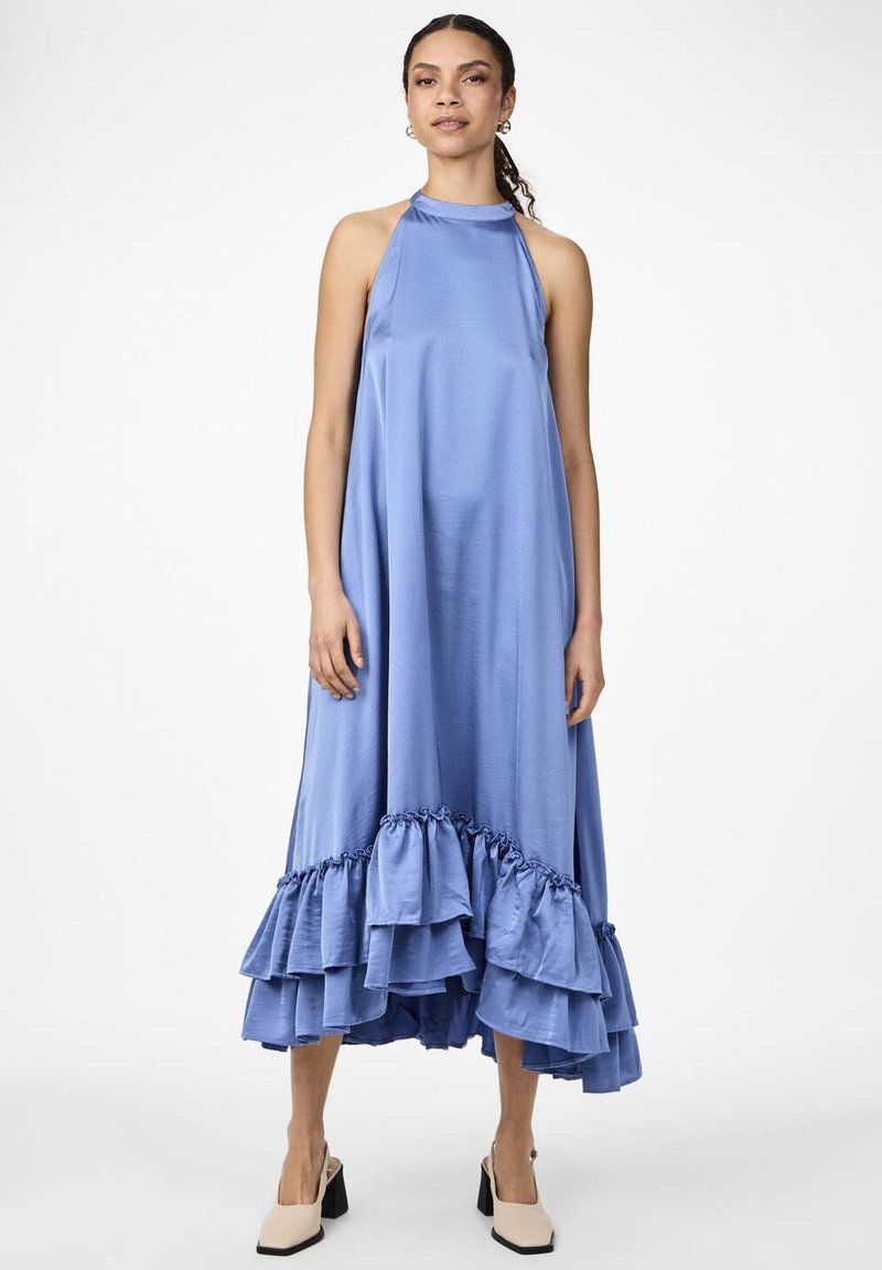 YAS YASELEANOR HALTER LONG DRESS - Cocktailklänning - ashleigh blue/blå ...