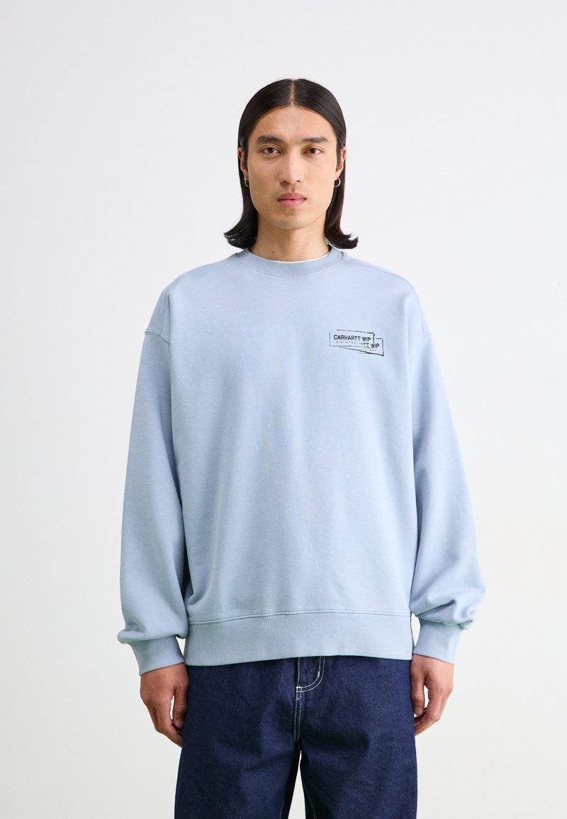 Carhartt WIP STAMP - Mikina - misty sky/modrý denim - Zalando.sk