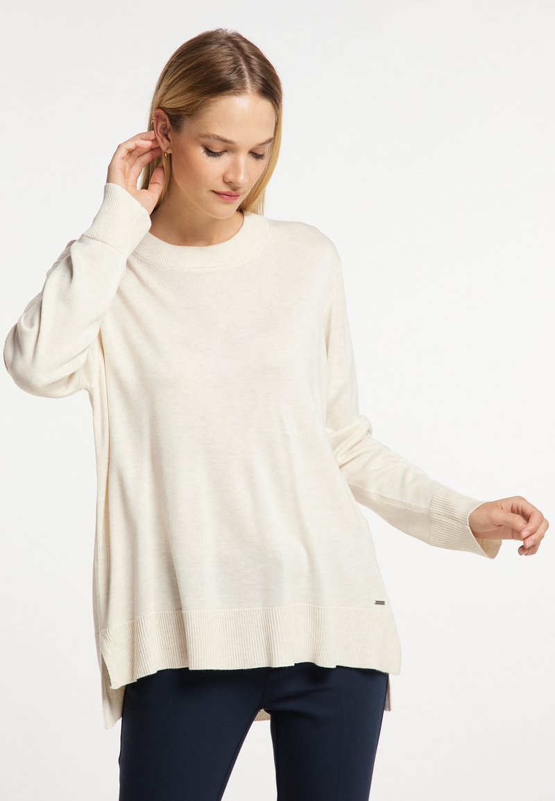 DreiMaster DREIMASTER BARADELLO - Pullover - wollweiss/blanc - ZALANDO.FR