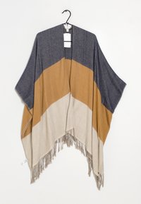 Esprit Cape - mottled dark blue/mottled beige/ camel/dunkelblau meliert ...
