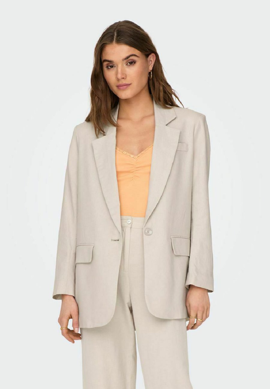 ONLY CARO LANA L S OVS NOOS - Blazer - silver lining/silberfarben - Zalando.ch