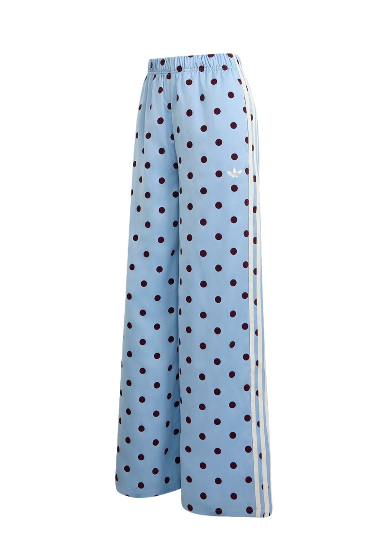adidas Originals POLKA DOT WIDE LEG PANTS - Bukser - clear sky/lyseblå ...