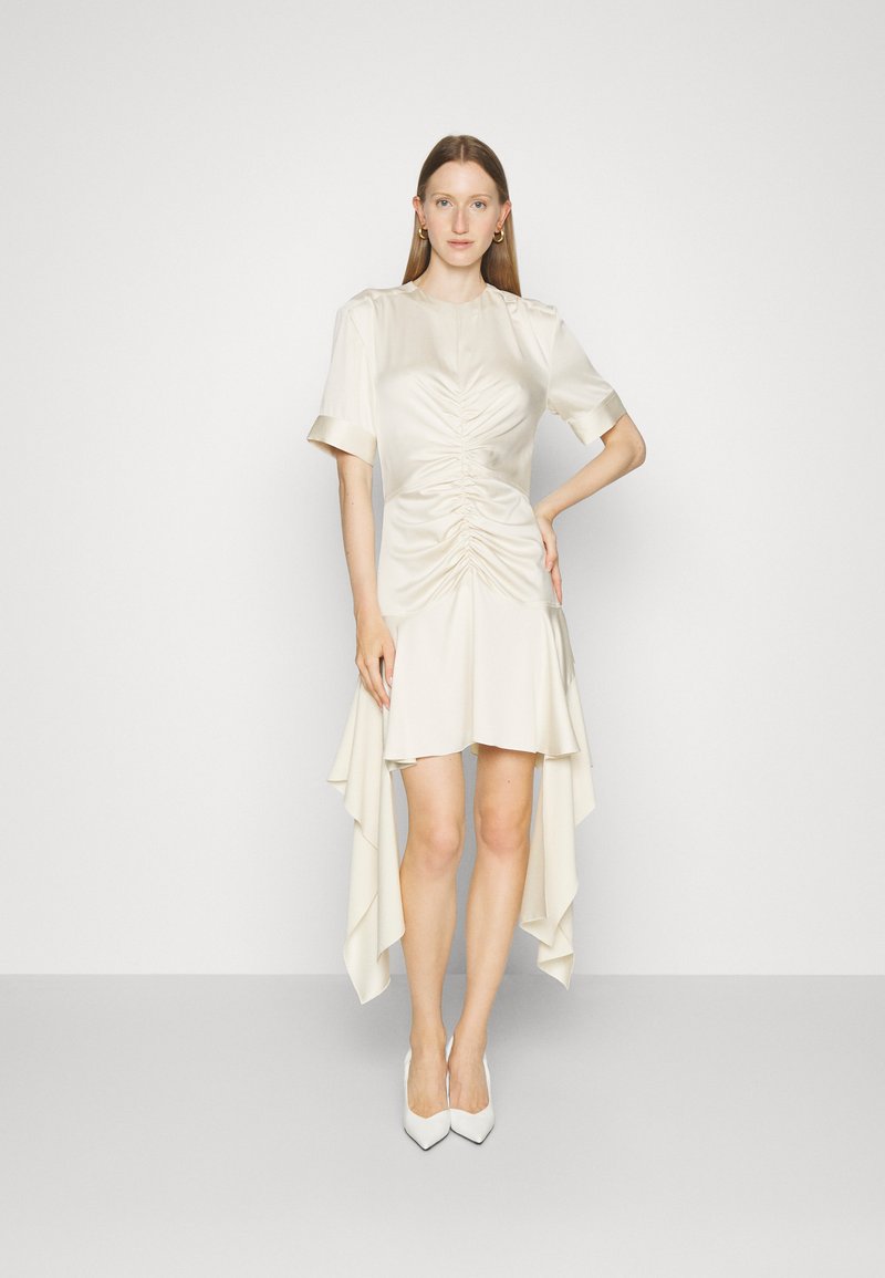 AKNVAS WHITNEY SHORT DRESS - Vestido de cóctel - ivory/crema - Zalando.es