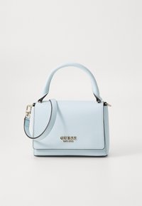 Guess FEDANA TOP HANDLE FLAP - Handbag - powder blue/blue - Zalando.co.uk