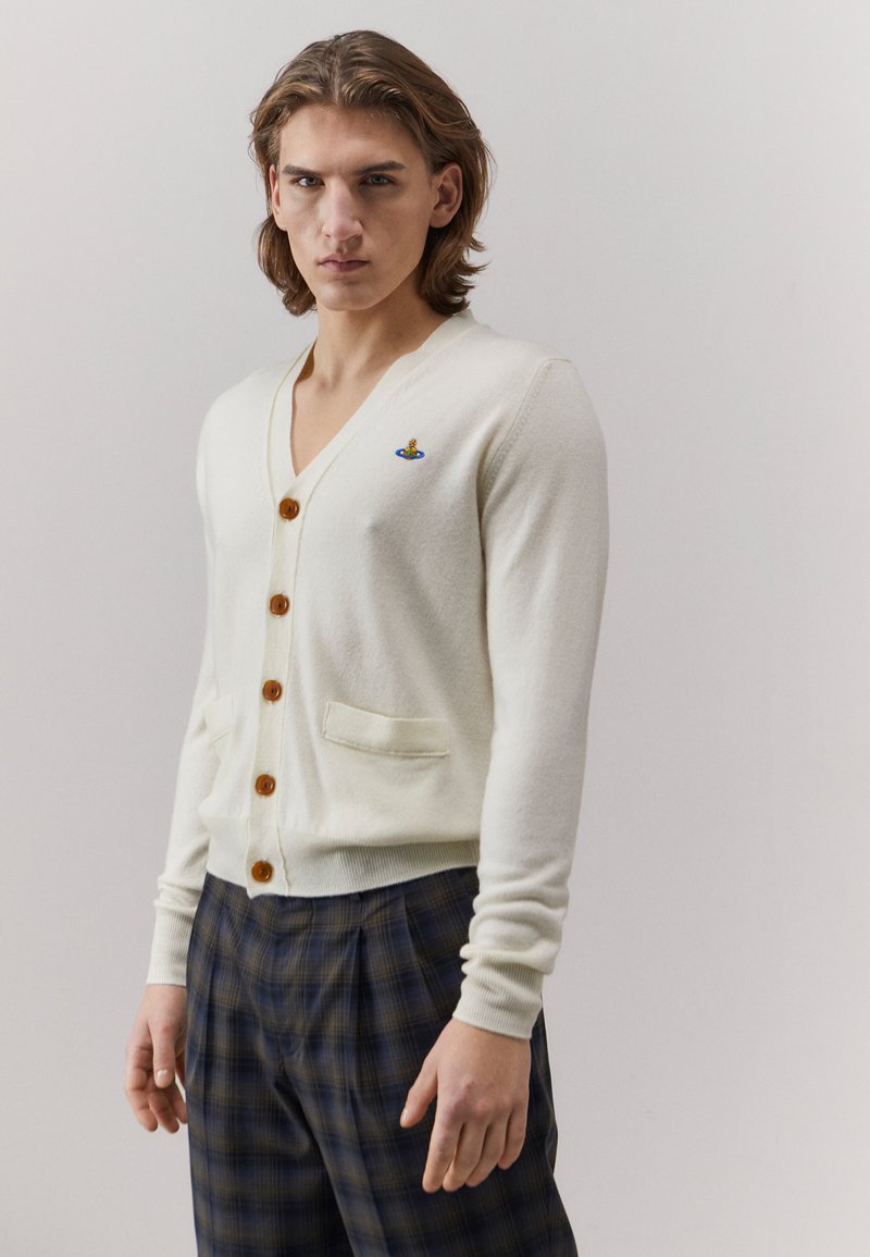 Vivienne Westwood MAN CARDIGAN - Strickjacke - off-white/offwhite ...