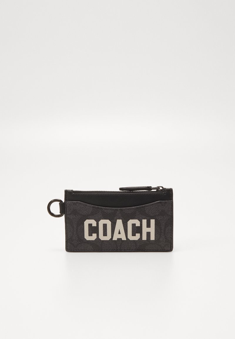 COACH ZIP CARD CASE IN SIGNATURE WITH GRAPHIC UNISEX - Wallet - dark ...