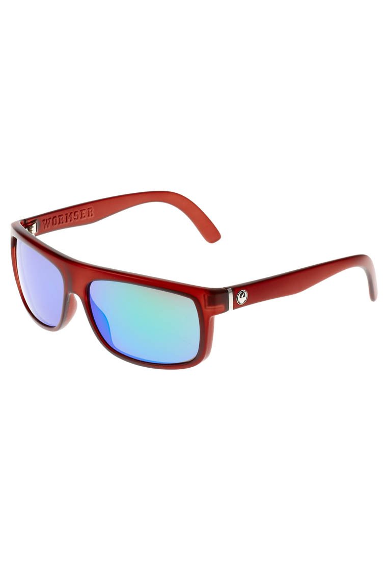 Dragon Alliance WORMSER - Sunglasses - matte merlot/green ion/dark red ...