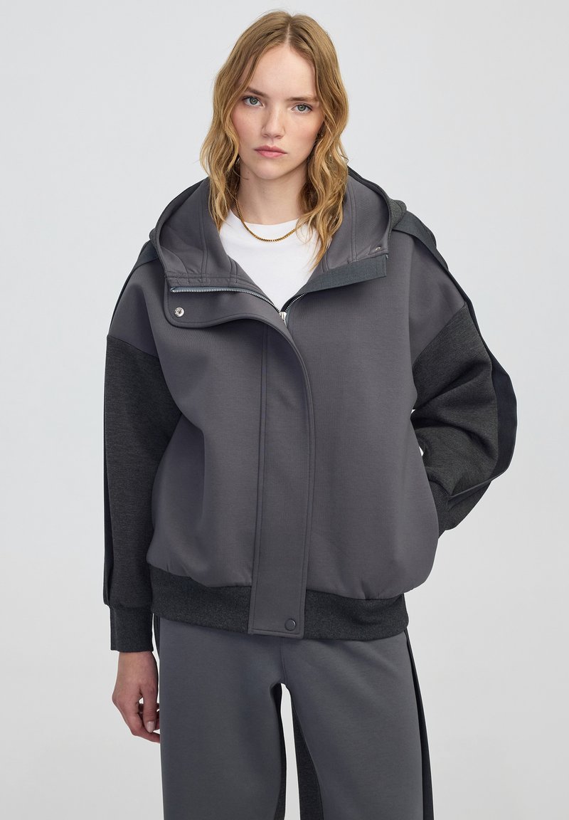 Ipekyol Sweat zippé - anthracite - ZALANDO