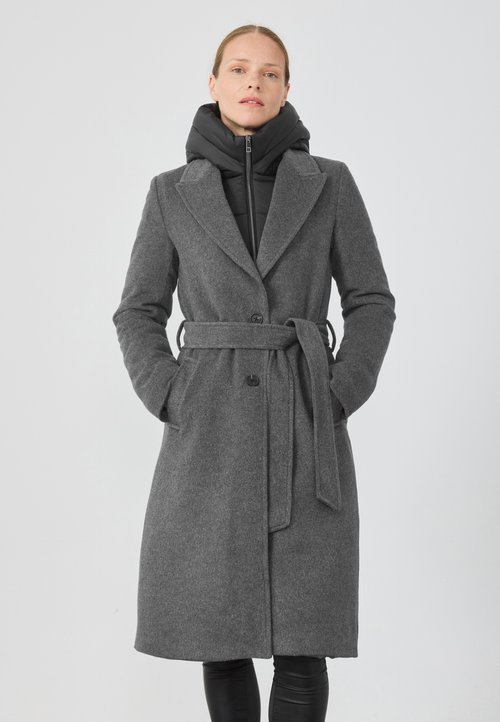 Vero Moda VMPOPNOELLE - Klassinen takki - dark grey melange ...