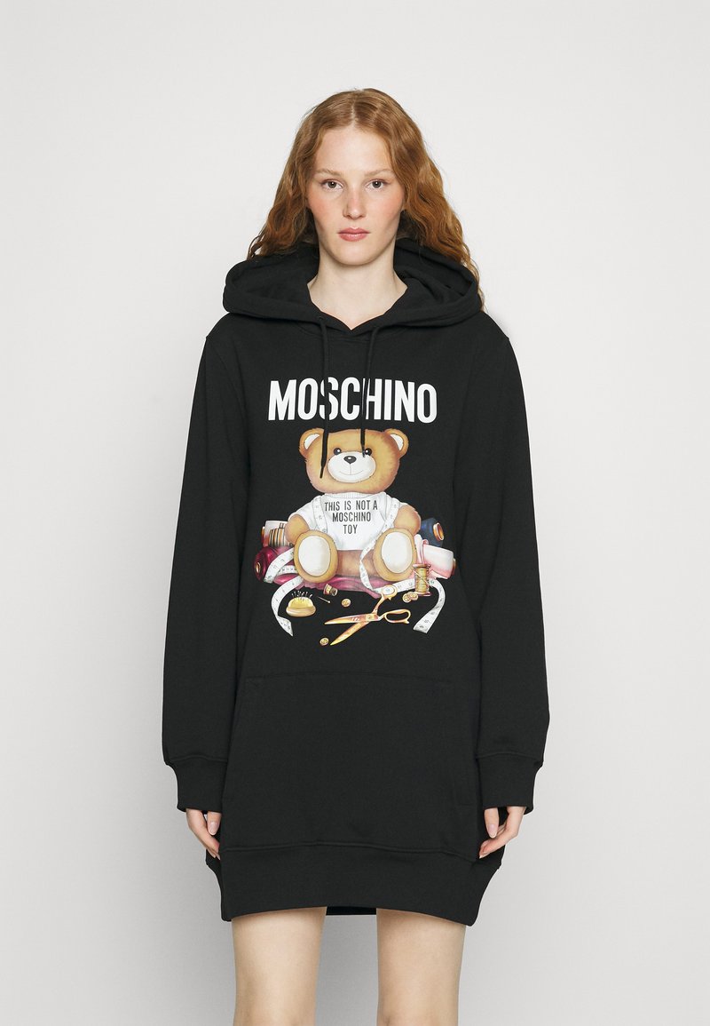 MOSCHINO SEASONAL TEDDY BEAR - Freizeitkleid - fantasy black/schwarz - Zalando.at