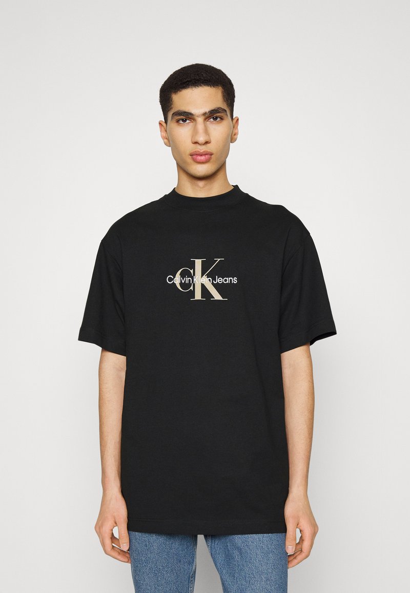 Calvin Klein Jeans ARCHIVAL MONOLOGO TEE - Camiseta estampada - black/negro - Zalando.es