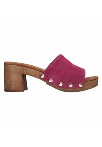 Manfield MIT NIETEN - Clogs - rosé/donkerroze - Zalando.nl