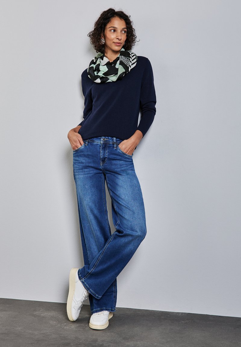 Street One GEMUSTERTER LOOP - Snood - grün/mint - Zalando