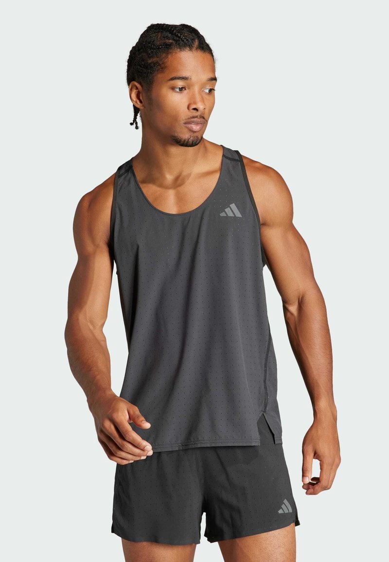 adidas Performance Top/czarny melanż - Zalando.pl