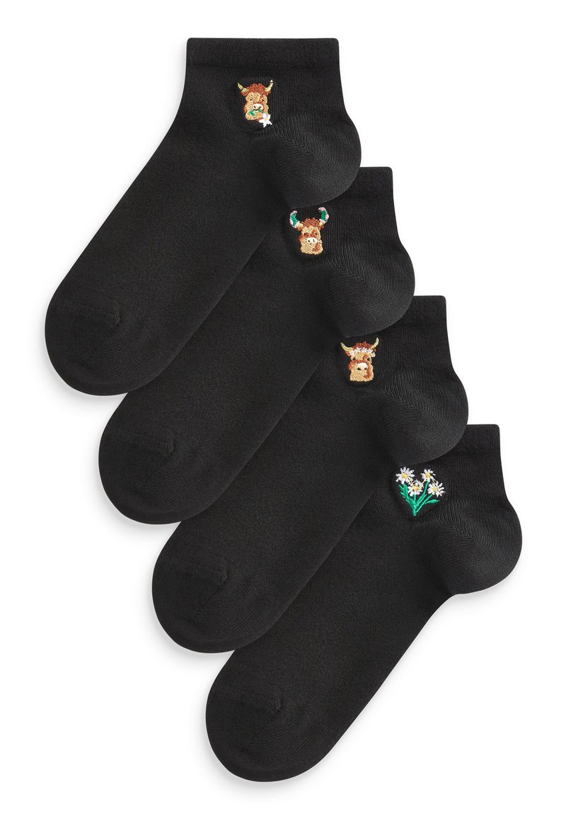 Next EMBROIDERED HAMISH MOTIF TRAINER SOCKS 4 PACK - Socken - black ...