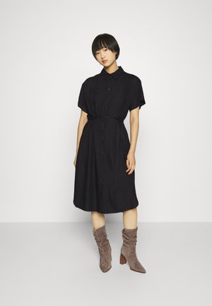 Lauren Ralph Lauren Petite TYCENDA SHORT SLEEVE DAY DRESS - Vestido camisero - refined navy/azul ...