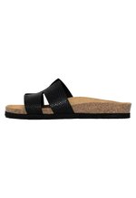 SUNBAY Mules - black waxed/mottled black - Zalando