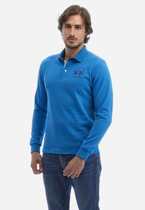 La Martina LONG-SLEEVED POLO SHIRT - Polo - turkish sea/bleu - ZALANDO.FR