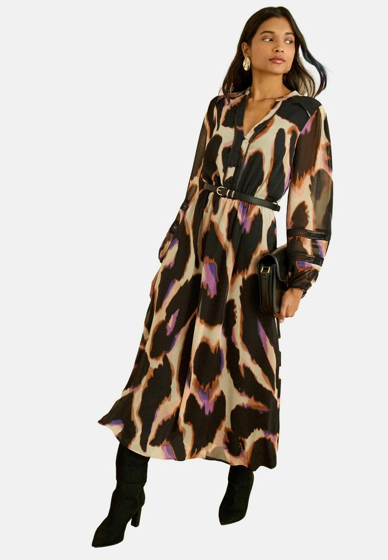 Love & Roses REGULAR FIT - Vapaa-ajan mekko - ivory/musta - Zalando.fi