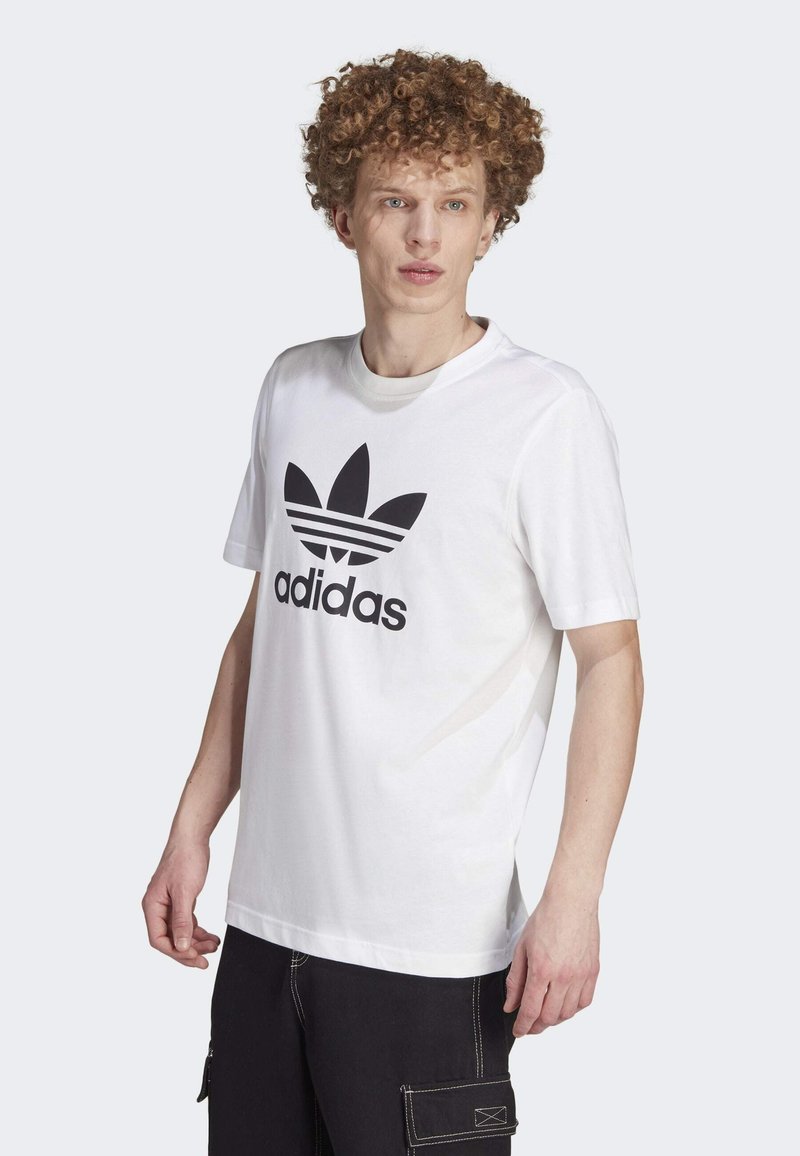 adidas Originals TREFOIL - Triko s potiskem - white black/bílá - Zalando.cz