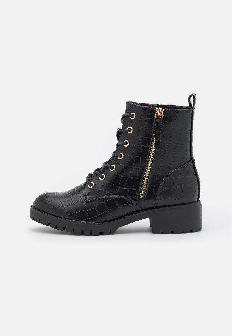 Anna Field Wide Fit Lace-up ankle boots - black - Zalando.co.uk