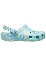 Crocs CLASSIC MARBLED - Muiltjes - pure water multi/lichtblauw ...