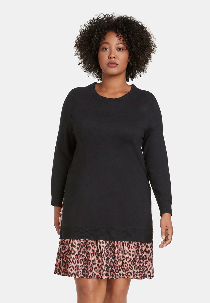 Samoon MIT LEOMUSTER-SAUM - Sarafanas - black/juoda - Zalando.lt