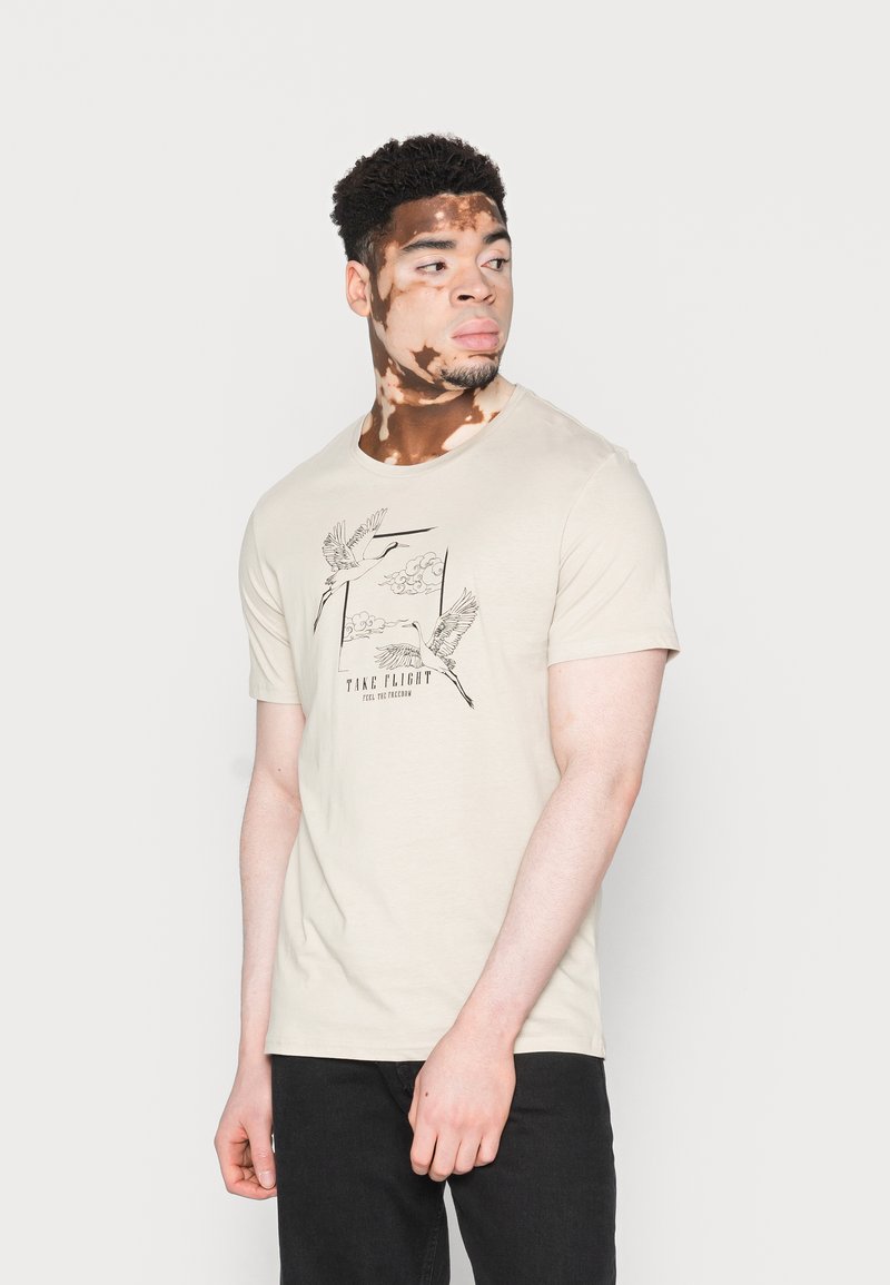 Pier One Print T-shirt - blue - Zalando.de