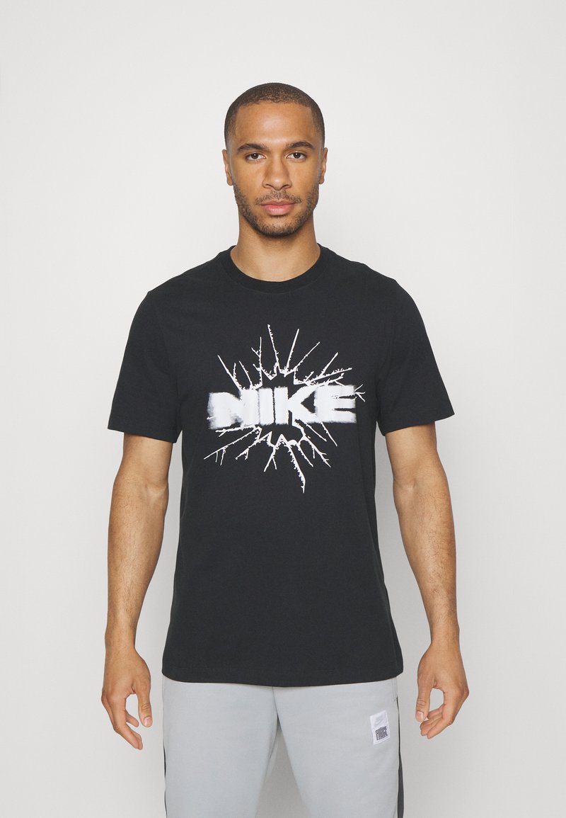 Nike Performance M NK DF TEE SSNL EXP 2 - Print T-shirt - black ...