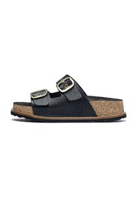 Yokono SANDALIA DE PLATAFORMA OCA - Pantolette flach - black/schwarz ...