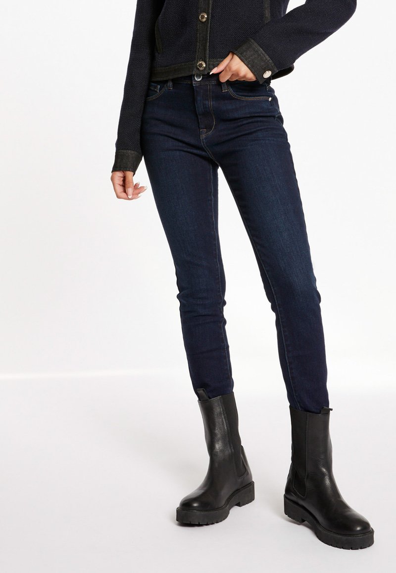 Morgan STANDARD WAISTED - Slim fit jeans - blue denim/blauw denim ...
