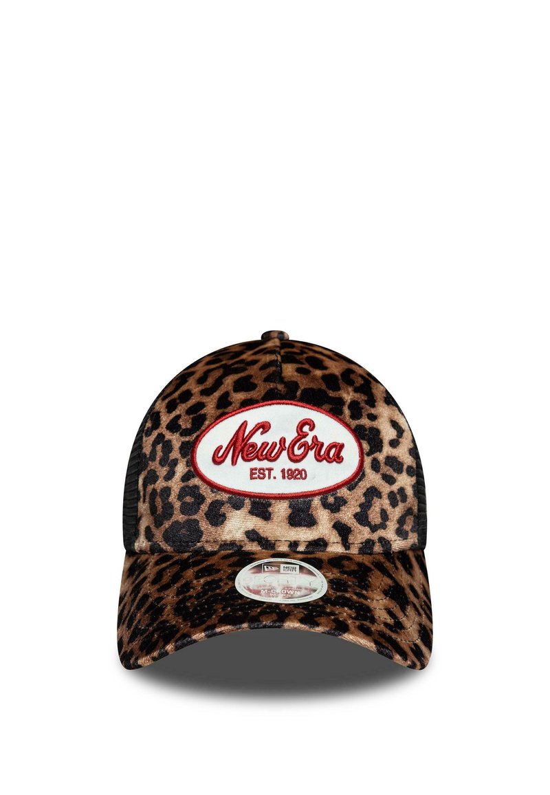 New Era LEOPARD 9FORTY M-CROWN A-FRAME TRUCKER - Cap - schwarz/black ...