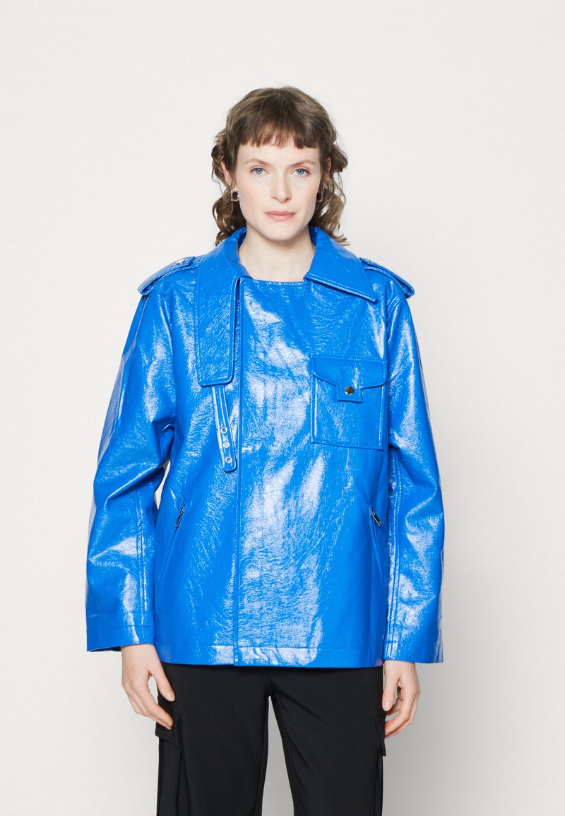 HOSBJERG KAYA JACKET - Imitatieleren jas - blue/blauw - Zalando.nl