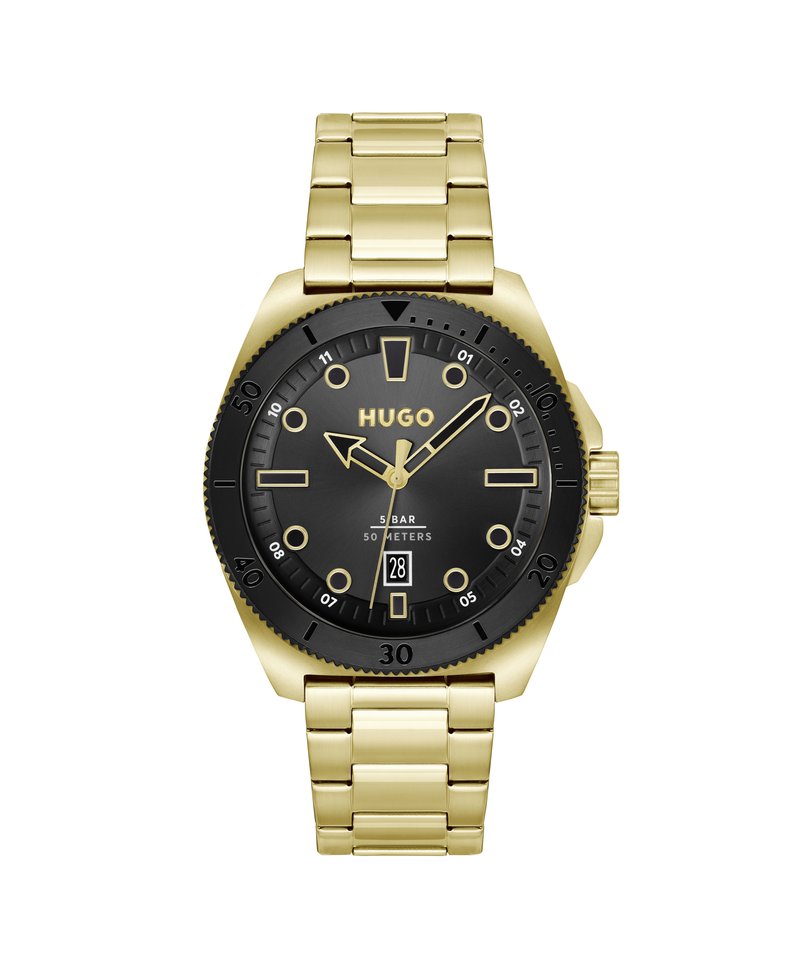 HUGO VISIT - Chronograph watch - gold black/gold-coloured - Zalando.co.uk