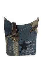 Sunsa VINTAGE - Across body bag - dunkelblau/blue - Zalando