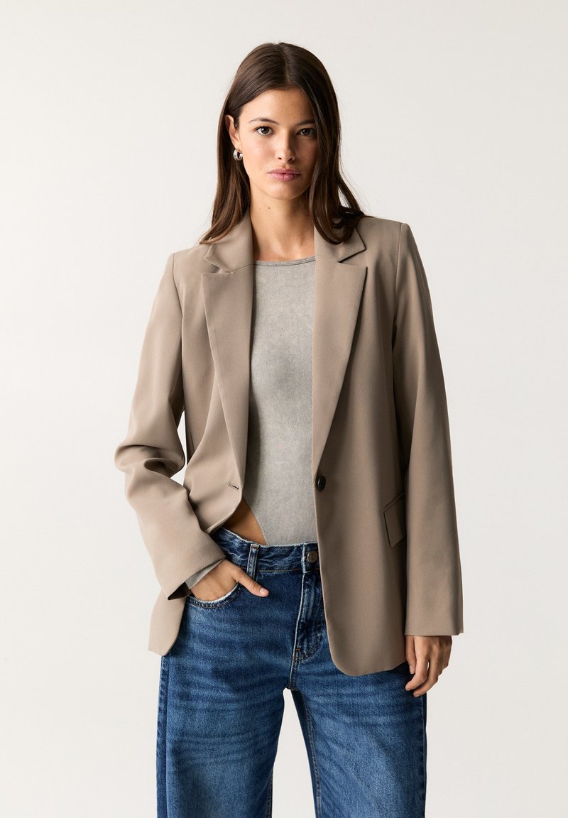 PULL&BEAR Sako - stone/kamenná - Zalando.cz