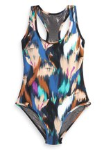 Next THERMAL SCOOP NECK SWIMSUIT - Badeanzug - multi print/schwarz ...