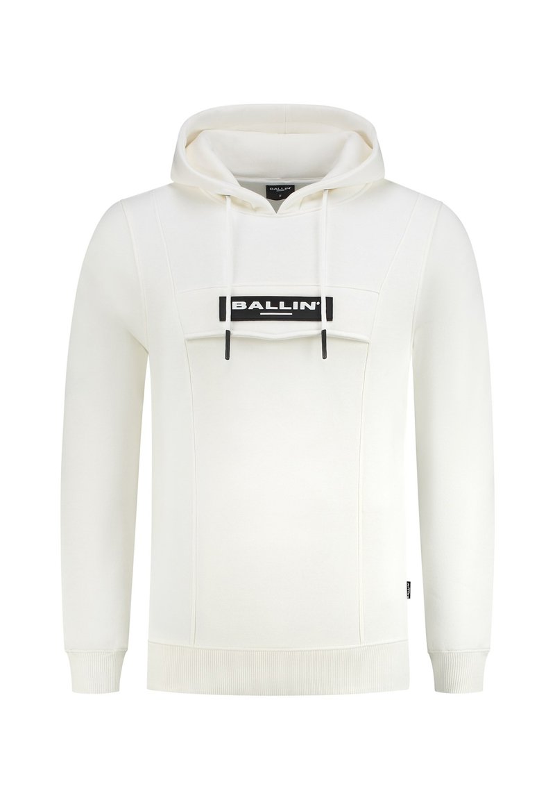 Ballin SLIM FIT LS - Kapuzenpullover - off white/offwhite - Zalando.de
