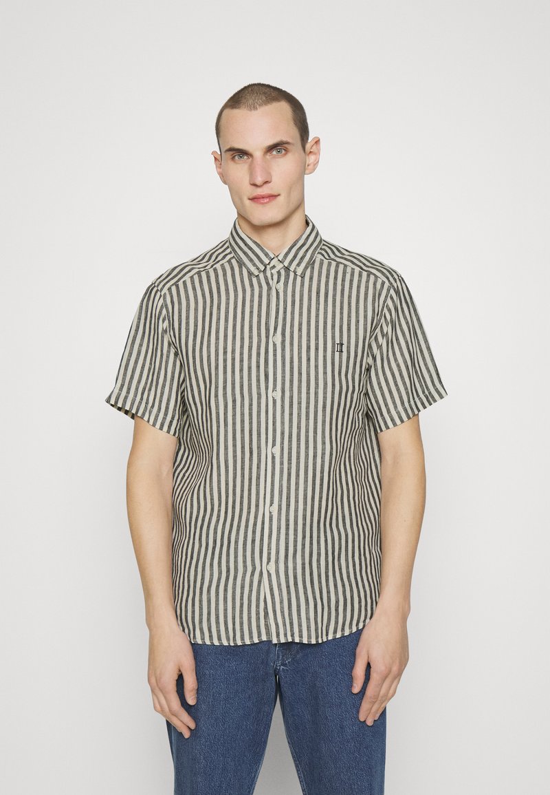Les Deux KRIS LINEN SHIRT - Hemd - ivory/dark navy/offwhite - Zalando.ch