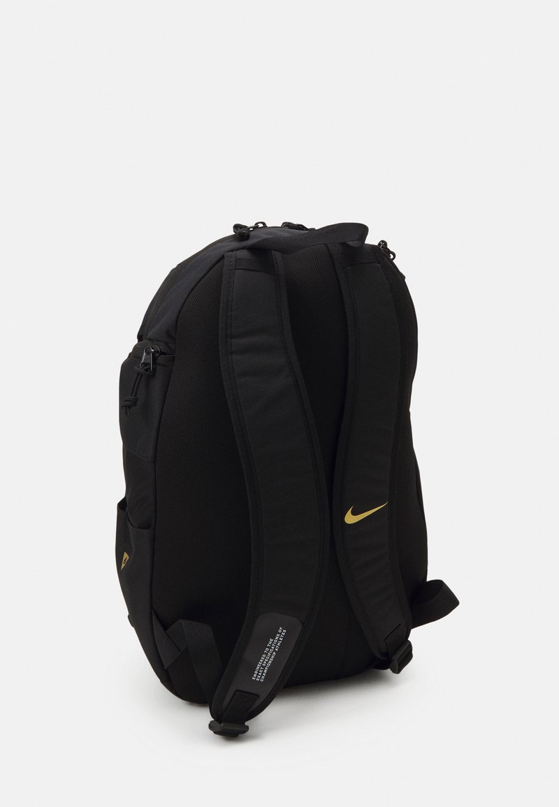 Nike Performance ACADEMY TEAM BACKPACK - Rugzak - black/metallic gold ...