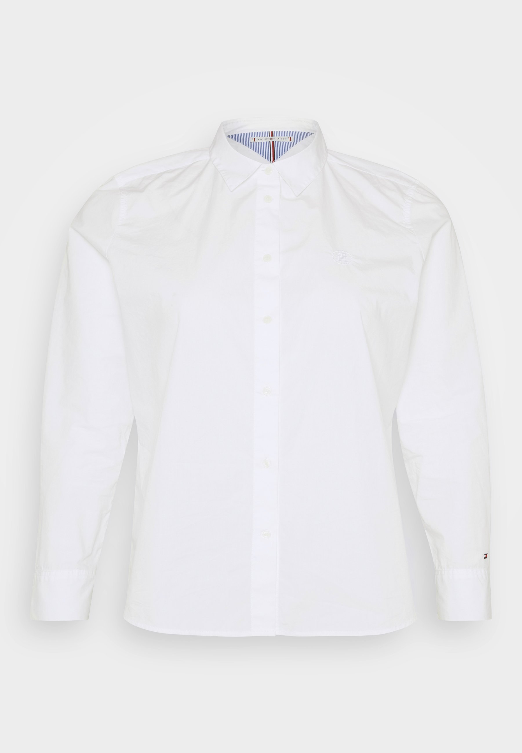 Tommy Hilfiger Curve ESSENTIAL REGULAR SHIRT Button down blouse optic white white Zalando