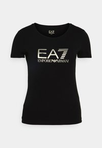 EA7 Emporio Armani Trükipildiga T-särk - black/gold/must - Zalando.ee