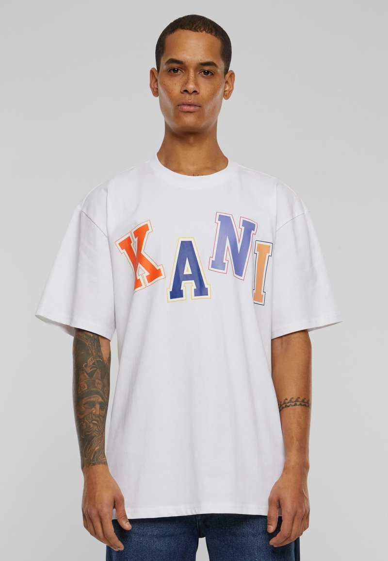 Karl Kani SIGNATURE LOGO - T-shirts print - white/hvid - Zalando.dk